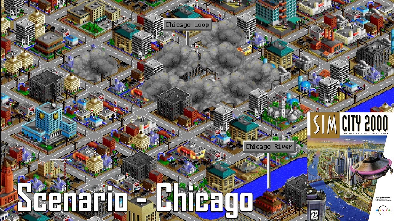 SimCity 2000 - Scenario Playthrough - Chicago - YouTube