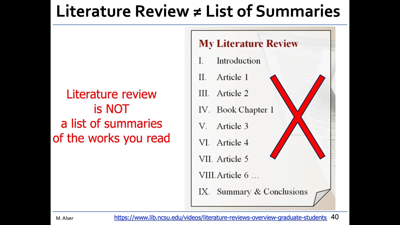 Lecture 4 | Literature Review | Prof. Mohammed Alser - YouTube