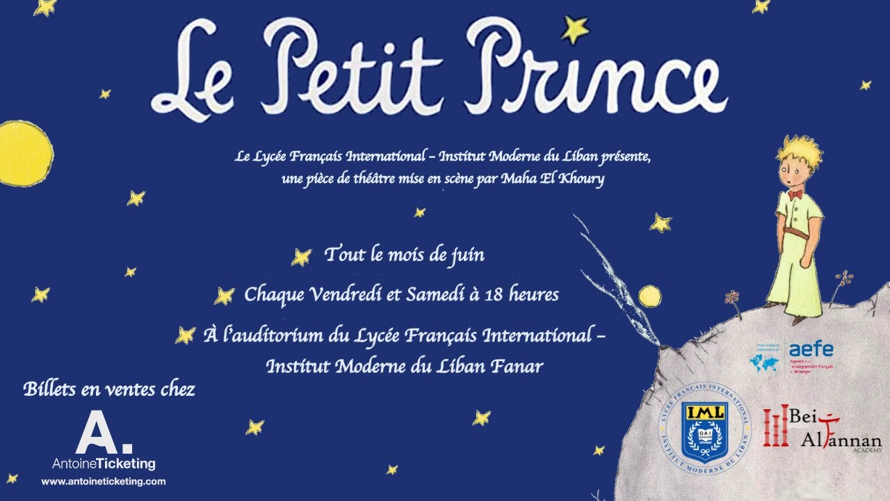 Le mot d'Anjo Rihane sur la pièce de théâtre "Le Petit Prince" | LFIML ...