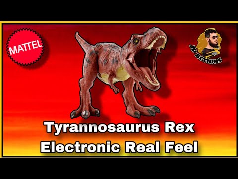 Tyrannosaurus Rex Electronic Real Feel RED REX Mattel - YouTube