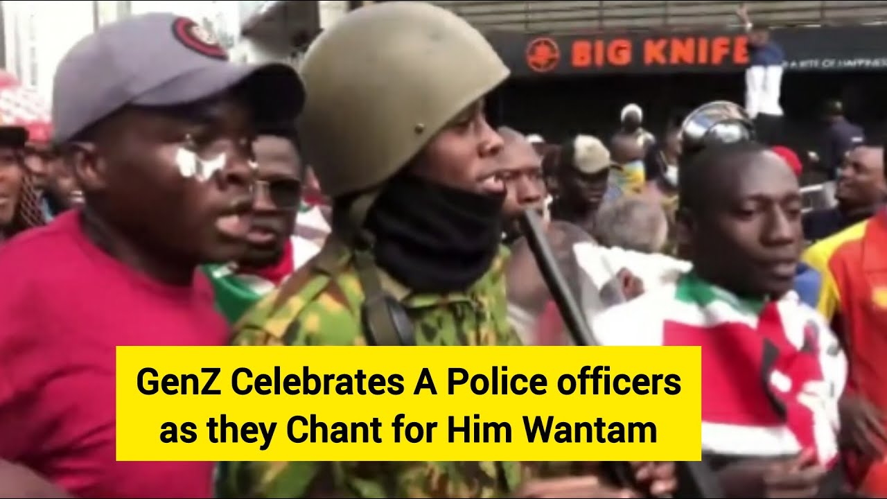 GEN Z's SHOCKS KENYANS CELEBRATES POLICE OFFICERS AS THEY CHANT FOR HIM ...