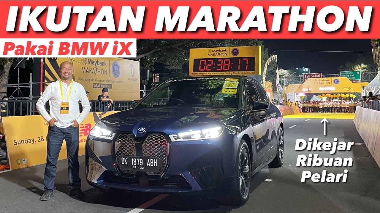 PERTAMA KALI JADI LEAD CAR MAYBANK MARATHON, SERU BANGET - YouTube