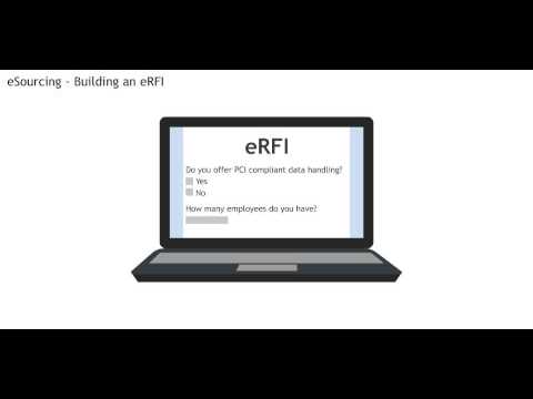 eSourcing: Build an eRFI - YouTube