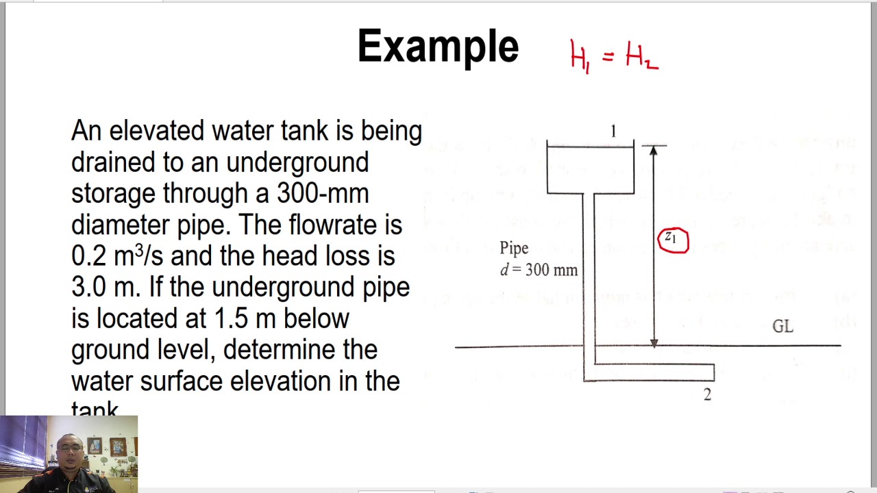 Week 9 - Topic 3 - Hydrodynamics - Bernoulli's Equation (Calculation 2 ...