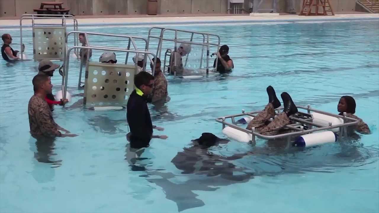 Marines Get Crash Course in Helo Dunker - YouTube