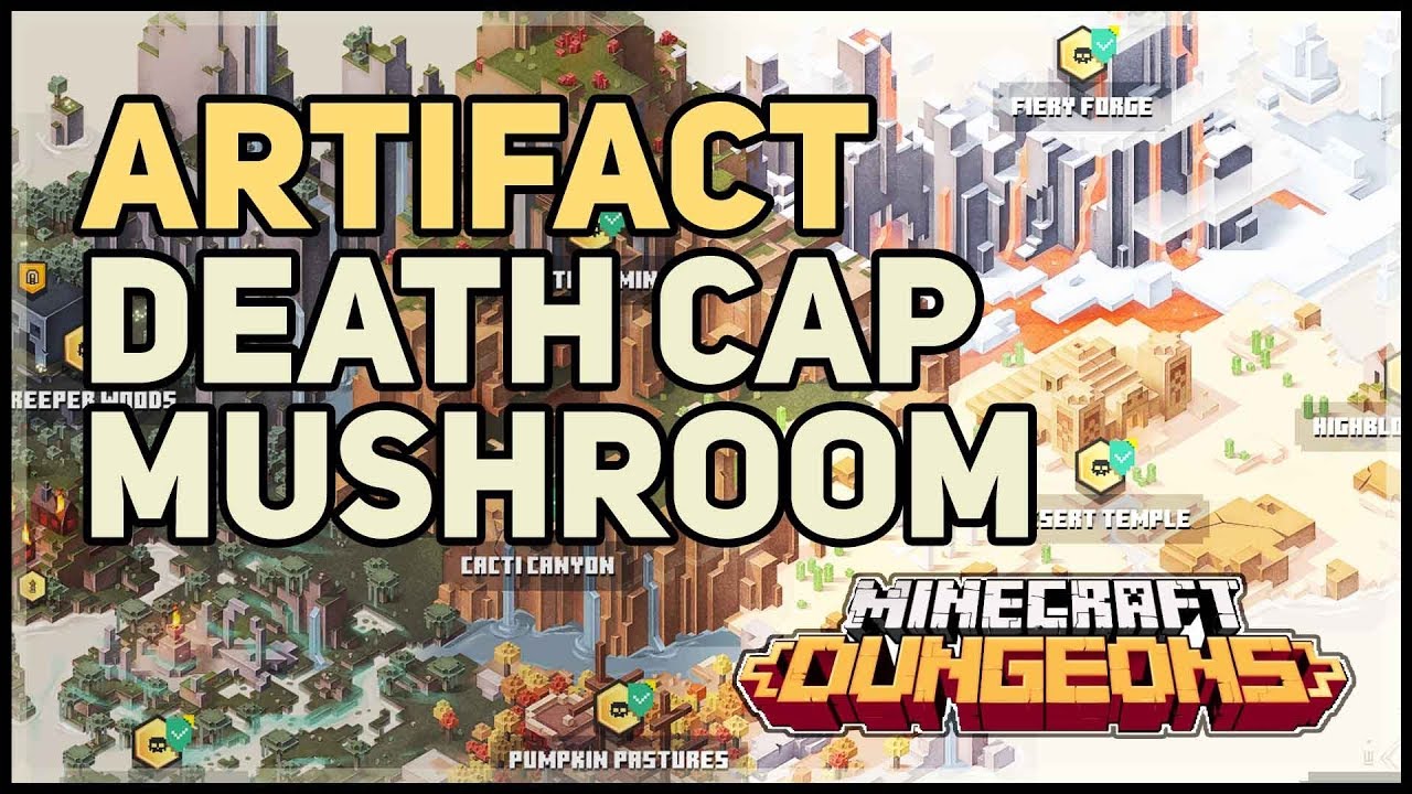 Death Cap Mushroom Artifact Minecraft Dungeons - YouTube