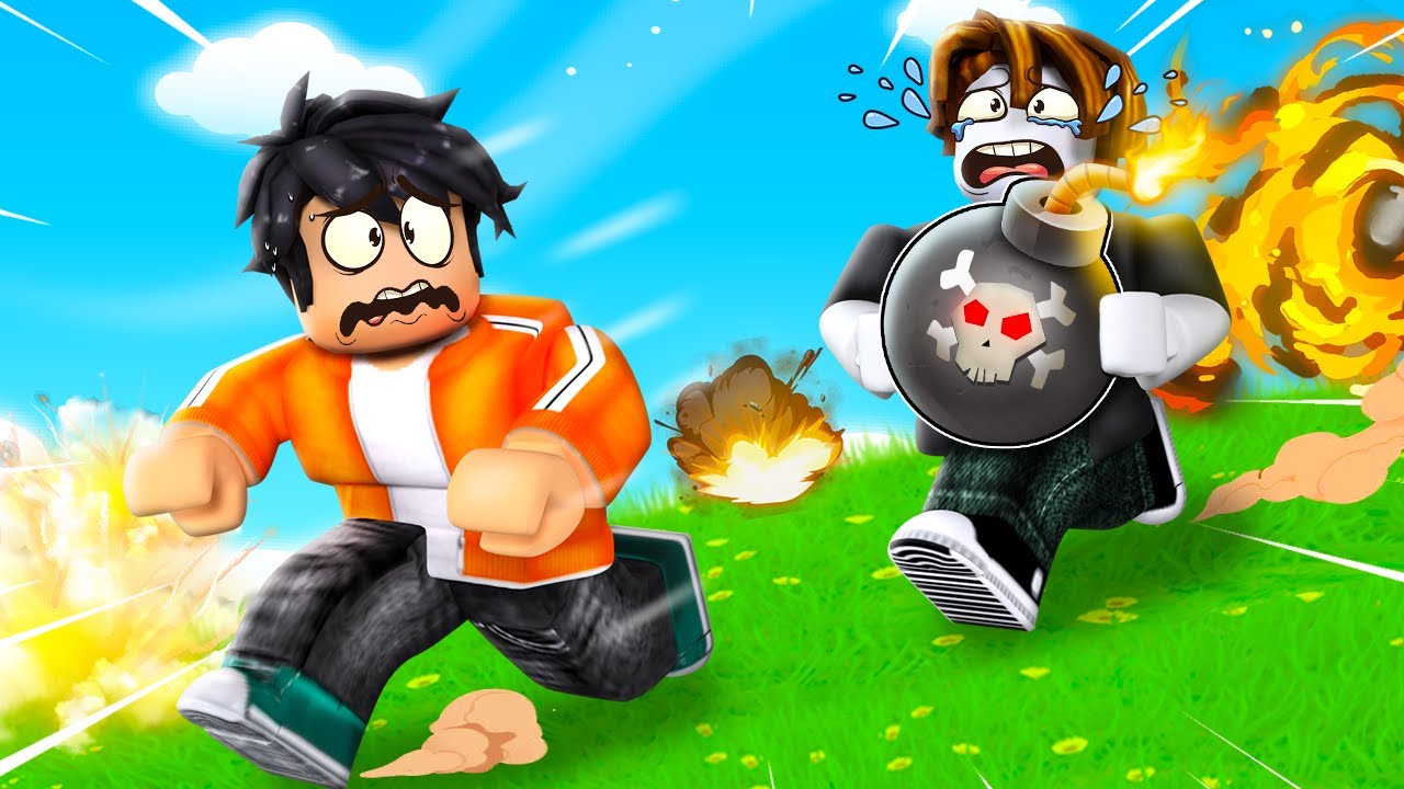 Playing BOMB TAG in Roblox !!! - YouTube