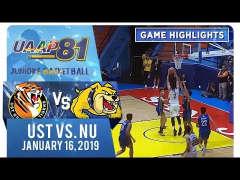UAAP 81 Jrs Basketball: UST vs. NU | Game Highlights | January 16, 2019 ...