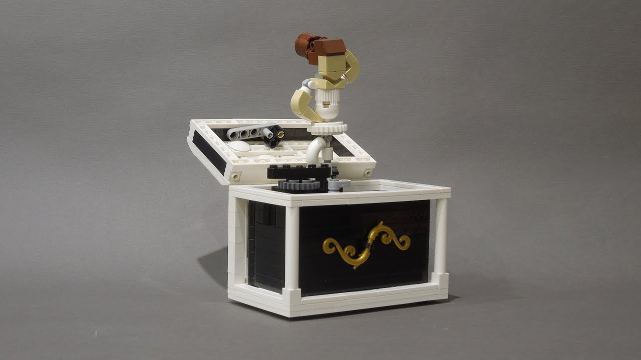 Lego pullback music box with a ballerina - YouTube
