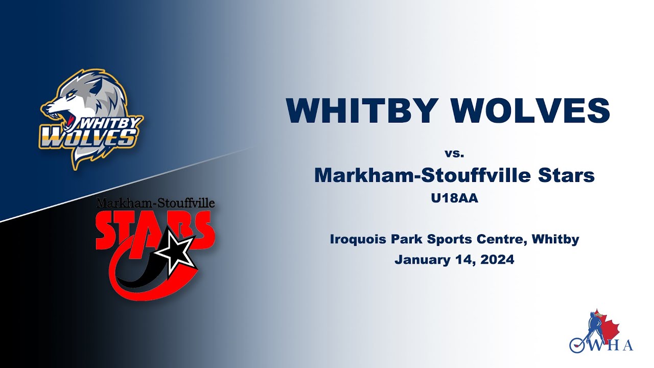 January 14, 2025 - U18AA Whitby Wolves vs Markham-Stouffville Stars ...
