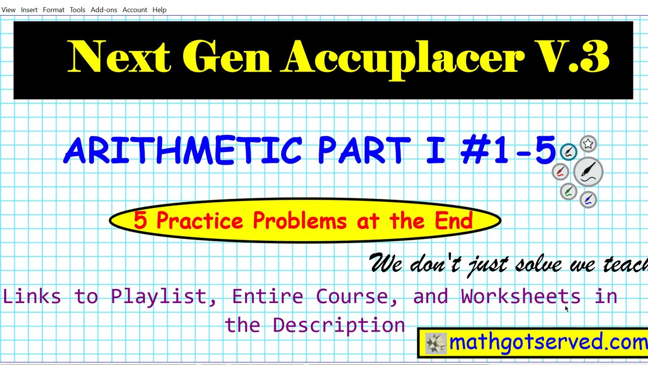 Accuplacer Arithmetic Vol 3 1 5 Pass How To Tips Tricks Success accuplacer-arithmetic-vol-3-1-5-pass-how-to-tips-tricks-success