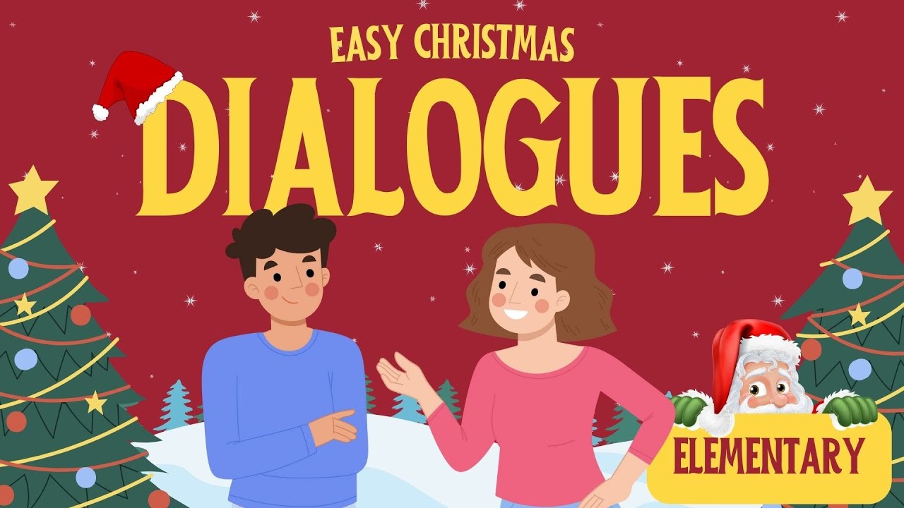 Easy Christmas Dialogues | Learn English Conversations | Elementary ESL ...