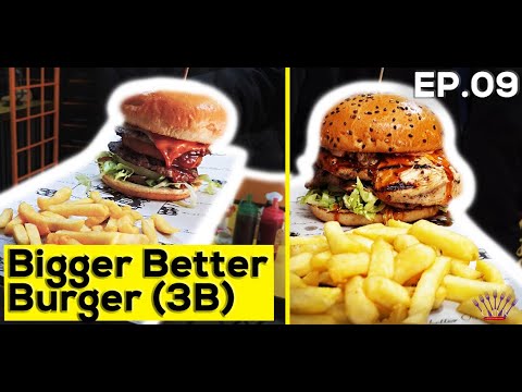 Massive chicken burger + 3B Beef burger I Bigger, Better Burger (3B ...