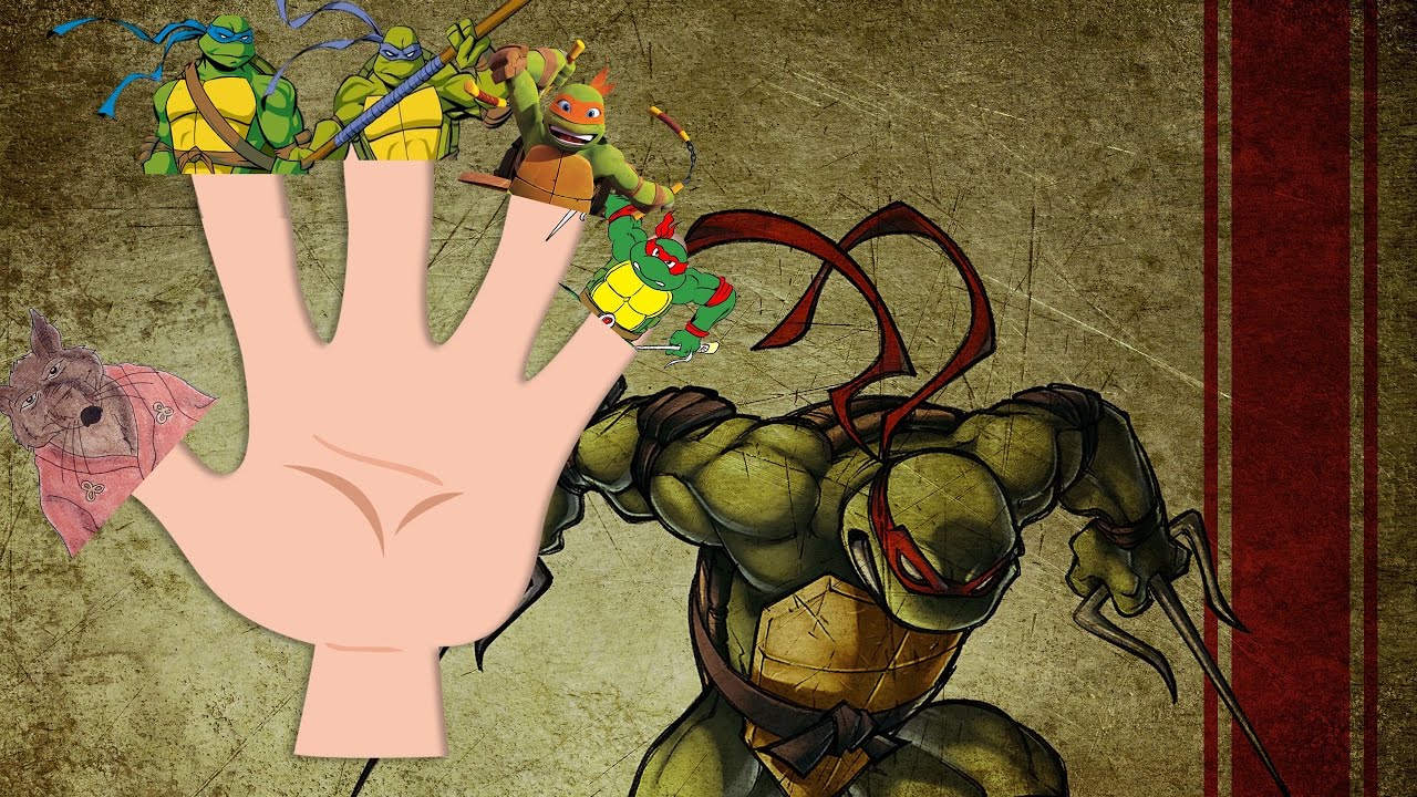 Ninja Turtles Finger Family | Ninja Turtles Singing Finger Family Song ...