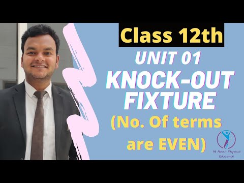 Knockout Tournament Fixture for Even Teams | Class 12 | Unit 01 | CBSE ...