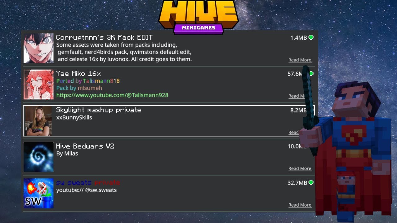 Hive pack folder #1 📂 - YouTube