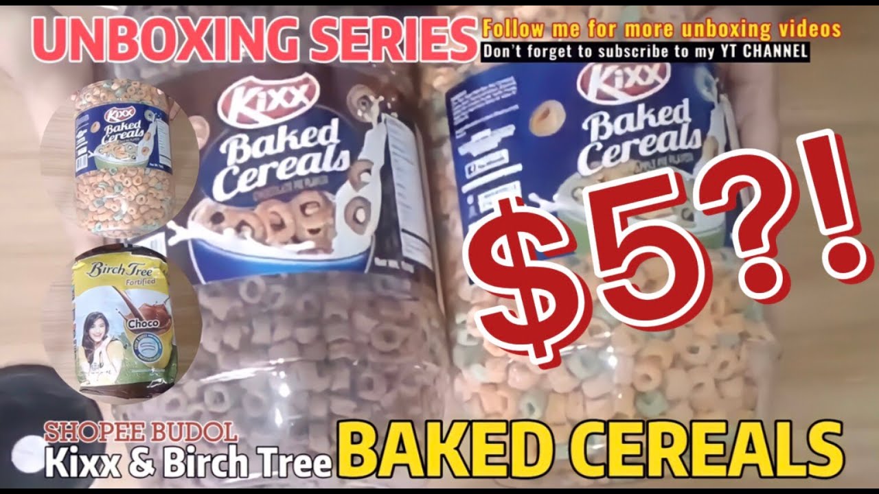 BUDOL#3 - KIXX BAKED CEREALS & BIRCH TREE CHOCO l Unboxing Series - YouTube