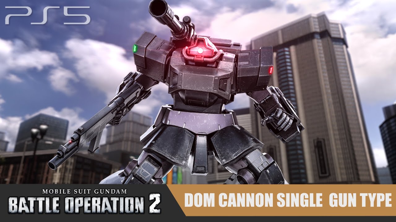 GBO2 - Dom Cannon Single Gun Type (ドム・キャノン単砲仕様) - YouTube