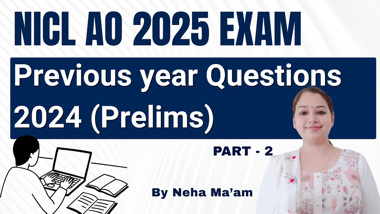 NICL AO Exam 2025 | Prelims Previous Year Paper & Exam Level Questions ...