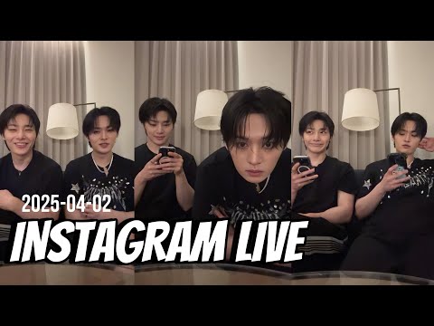 Lee Know and I.N Instagram Live. 2025-04-02 - YouTube