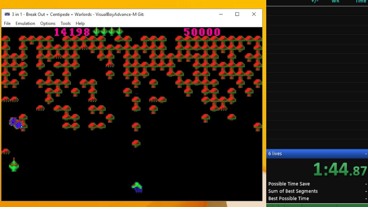 Centipede (GBA) "6 Lives" 3:28 (Former WR) - YouTube