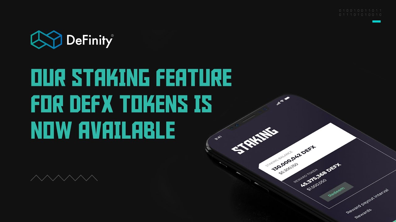 Our staking feature for DEFX tokens is now available! - YouTube