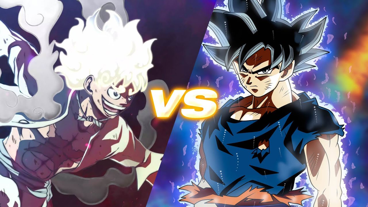 Luffy Gear 5 VS Goku Ultra Instinct | First Time transformation side by ...