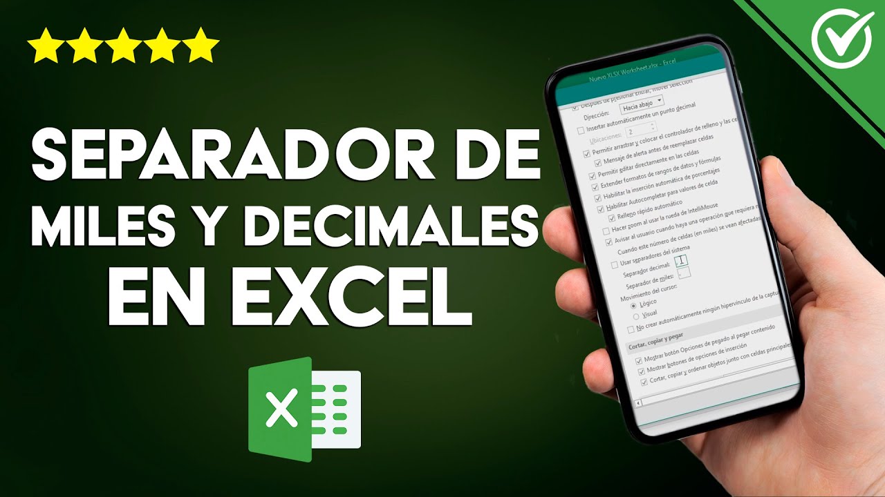 ¿Cómo Configurar en Excel el Separador para los Miles y Decimales? - YouTube