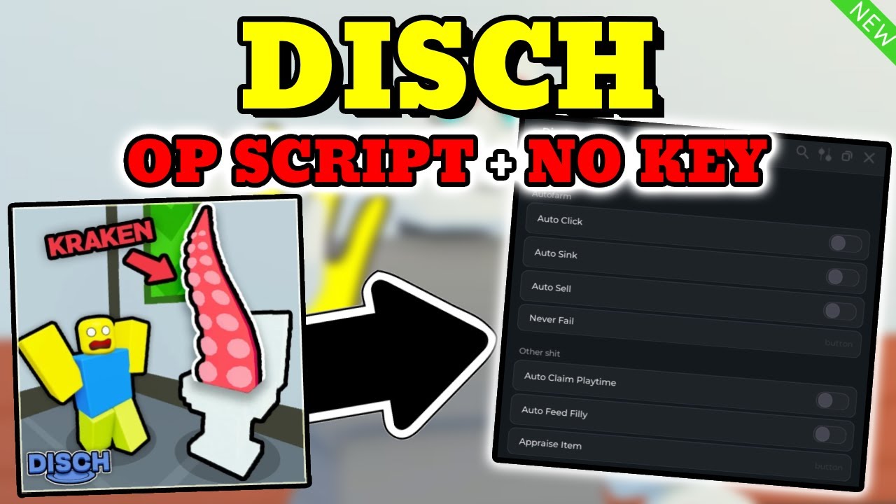 *NEW* Disch OP SCRIPT (AUTOFARM, AUTO SELL & MORE) PASTEBIN - YouTube