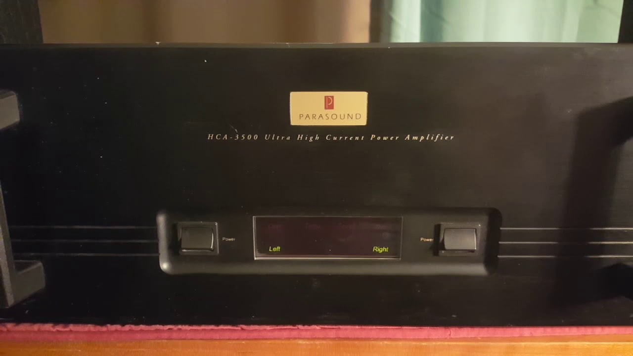Parasound HCA-3500 Ultra High Current Power Amplifier - YouTube