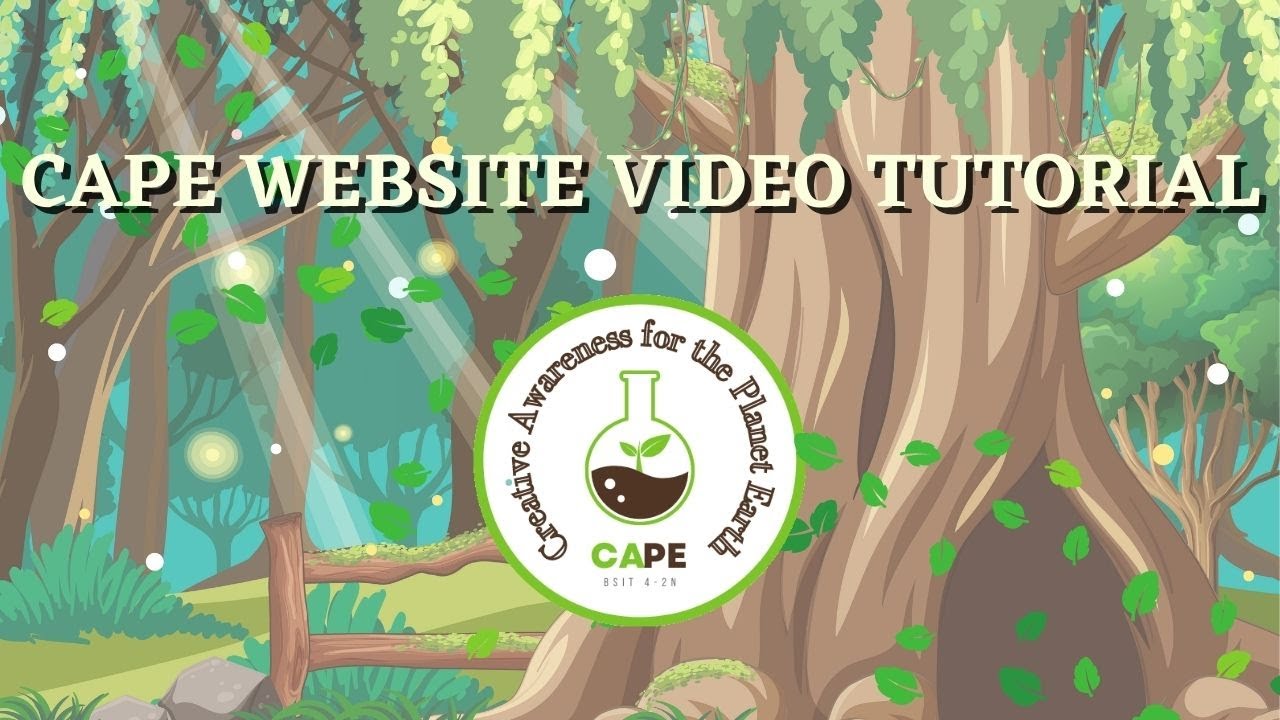 CAPE WEBSITE VIDEO TUTORIAL - YouTube