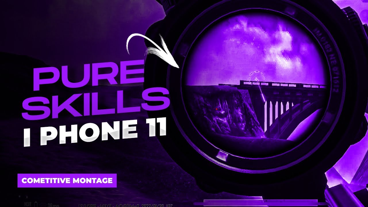 PURE SKILLS FT. IPHONE 11 ⚡️⚡️⚡️| I PHONE 11 BGMI COMPETITIVE MONTAGE ...