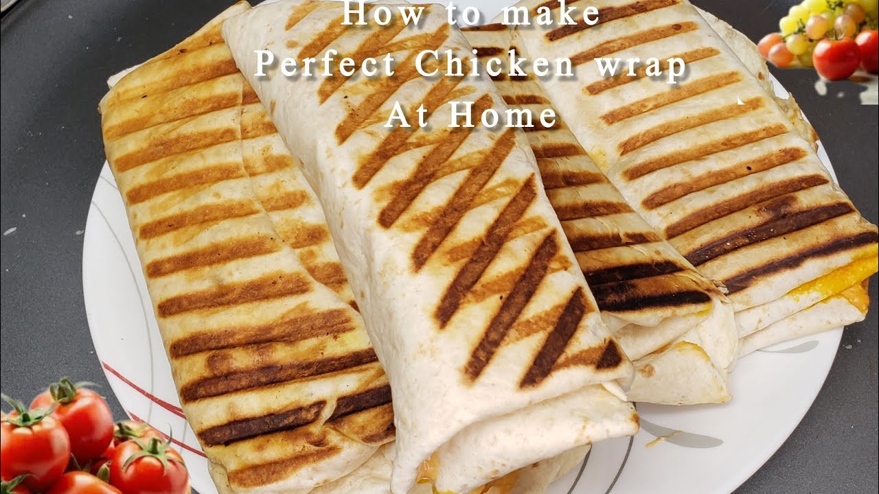 How to make chicken wrap at Home || Chicken Shawarma wrap Recipe ...