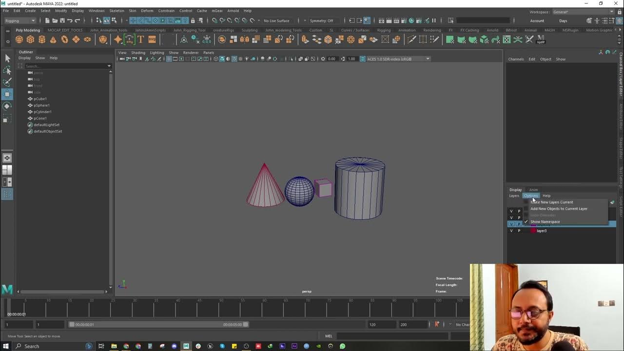 18 Layer Editor - Maya User Interface for character animators - YouTube