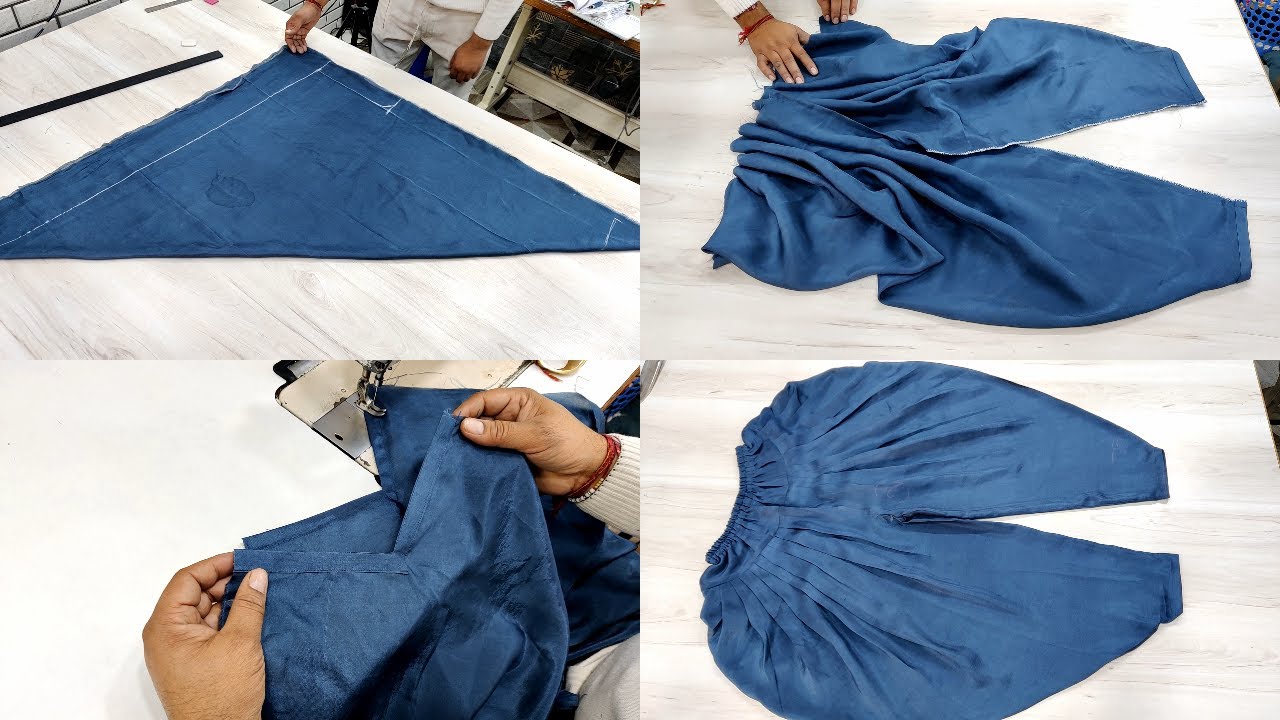 How To Make Dhoti Salwar Full Cutting and Stitching || New Kriti ...