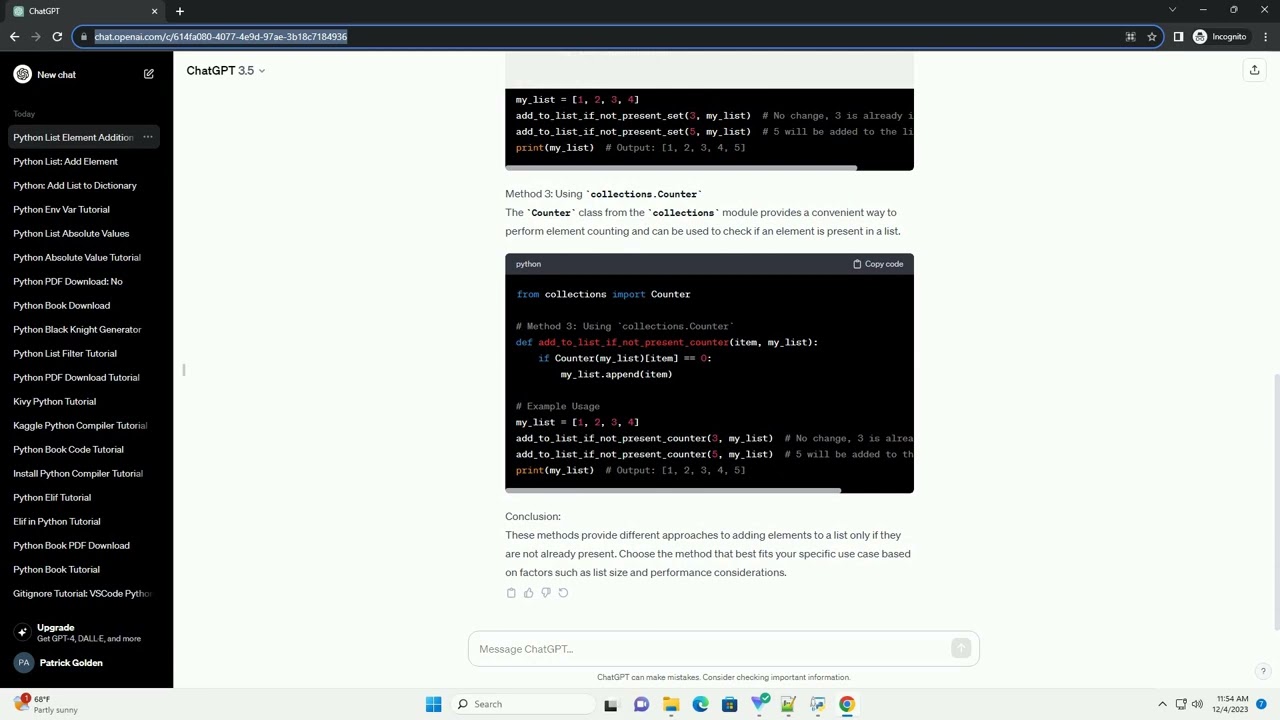 Python Add To List If Not In List YouTube Python Add To List If Not In List YouTube