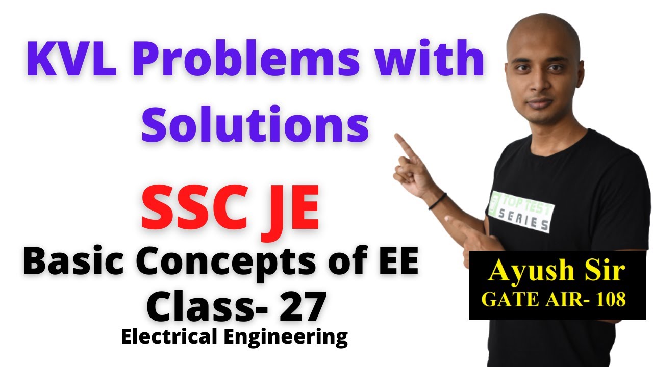 KVL Problems with Solutions in Hindi MCQ's, Basics of Electrical ...
