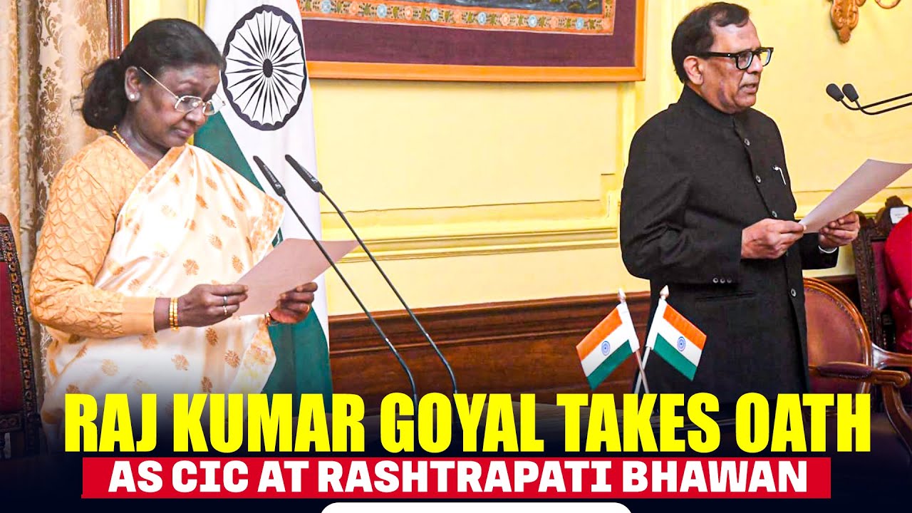 LIVE: Raj Kumar Goyal takes oath as Chief Information Commissioner at ...