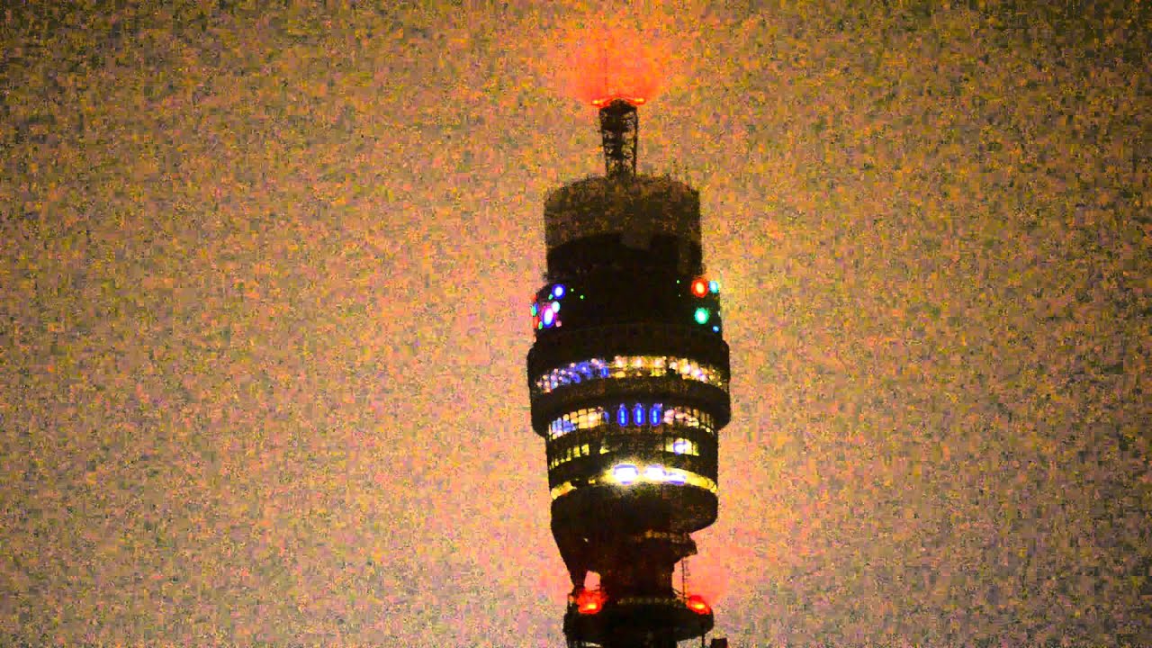 BT Tower fireworks animation - YouTube
