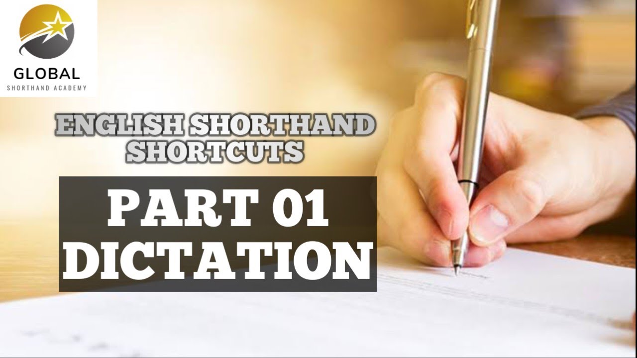 English Shorthand Shortcuts Part - 01 Dictation | Shorthand Online ...