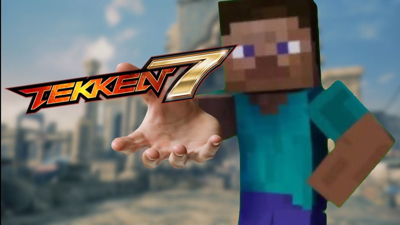 Tekken 7 but Minecraft Steve is in it | Gameplay video - YouTube