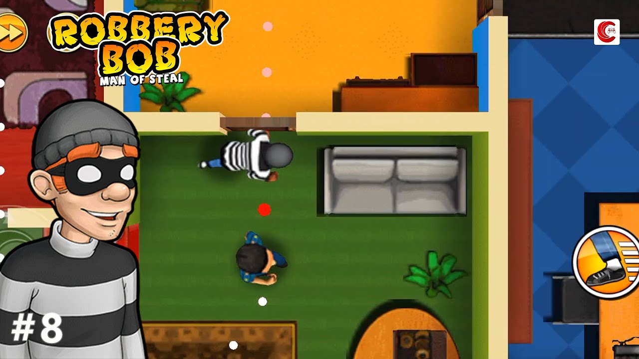 Police Officer Turns Back 😱 | Robbery Bob Gameplay #8 - YouTube