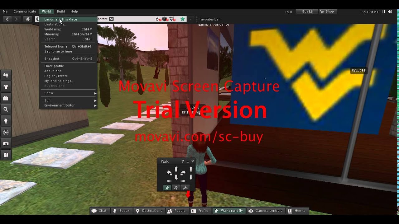 Second Life- How to Landmark a Location - YouTube