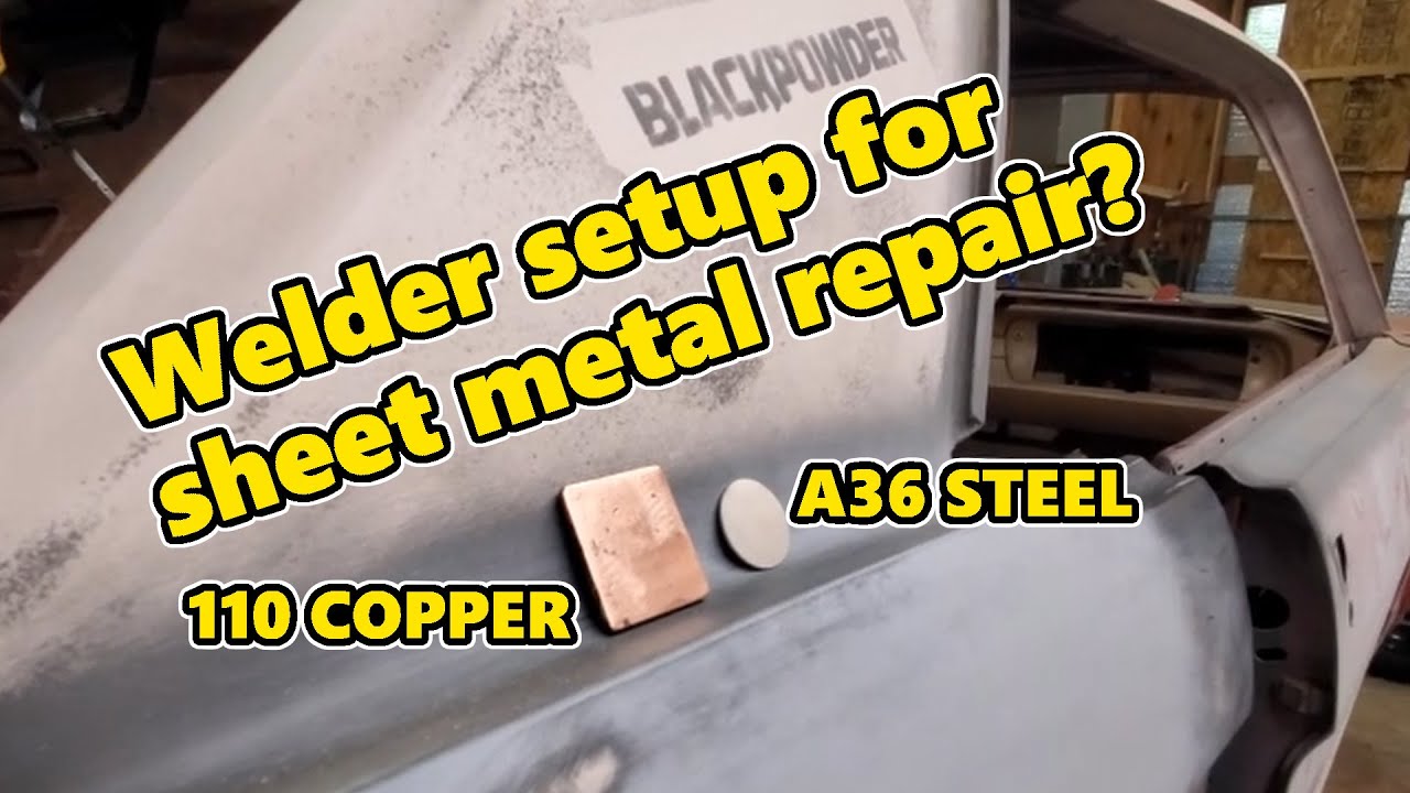 Testing sheet metal weld settings - YouTube