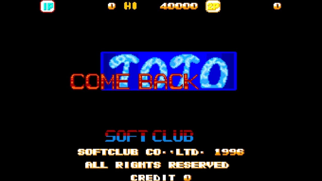 Come Back Toto (Arcade) Longplay - YouTube