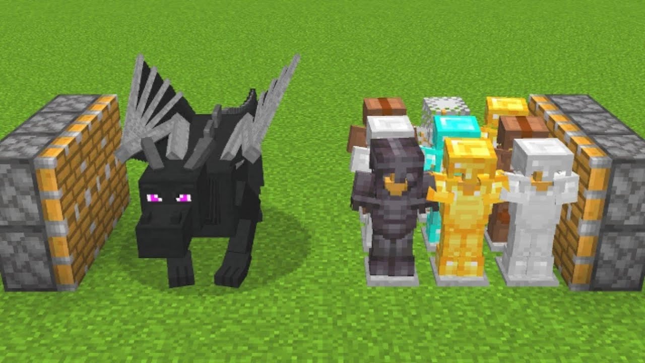 Minecraft Mods ( Ender Dragon vs All Armor ) - YouTube