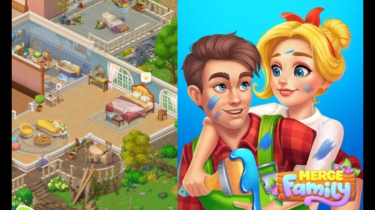 Merge Family🧁🍰 Level 25 Part 54🍫☕️ - YouTube