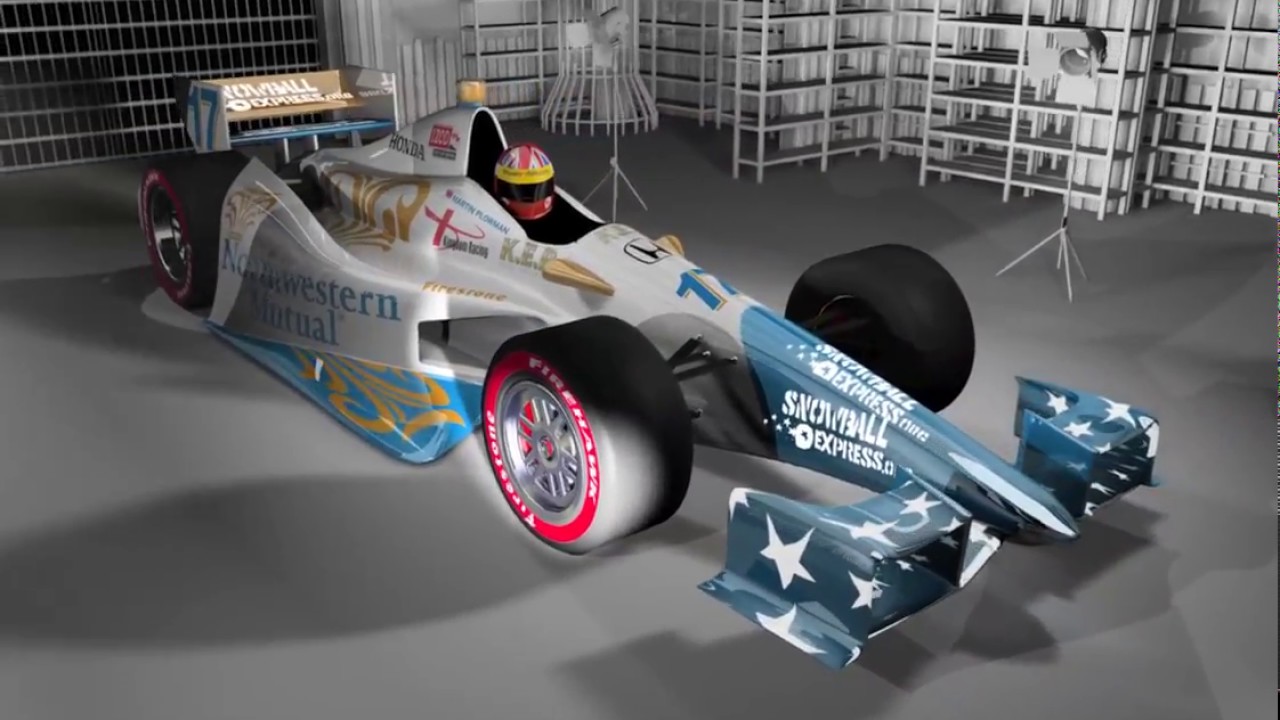 3D Computer Rendering - IndyCar - YouTube