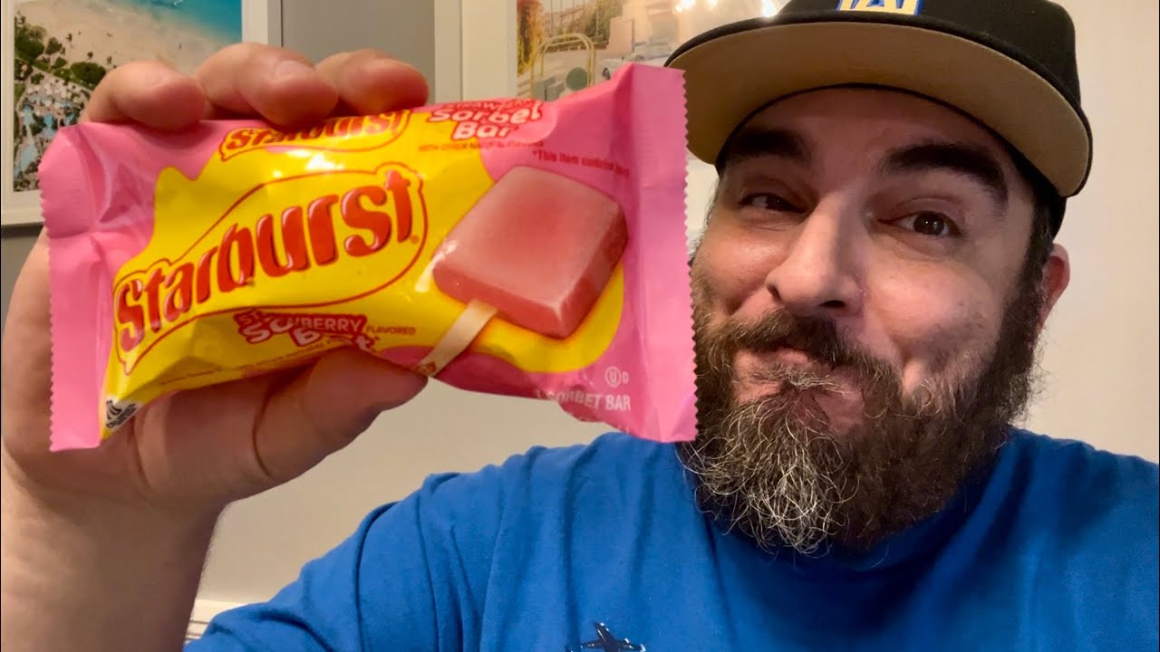 Starburst Strawberry Sorbet Review - Dollar Tree Food Review - YouTube