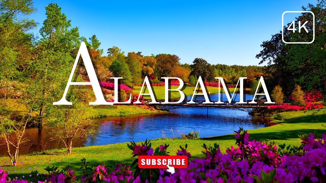 1 HOUR 4K ALABAMA TOUR | 4K PEACEFUL SOAKING VIDEO WITH RELAXING MUSIC ...